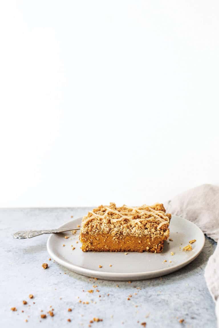AIP Pumpkin Pie Crumb Bars (Paleo, Vegan) - Food By Mars