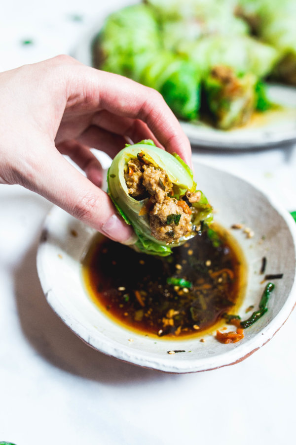 Dim Sum Paleo Cabbage Rolls (AIP-friendly, Whole30) - Food By Mars